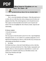 Understanding "Mr Know-All" by Maugham | PDF | W. Somerset Maugham