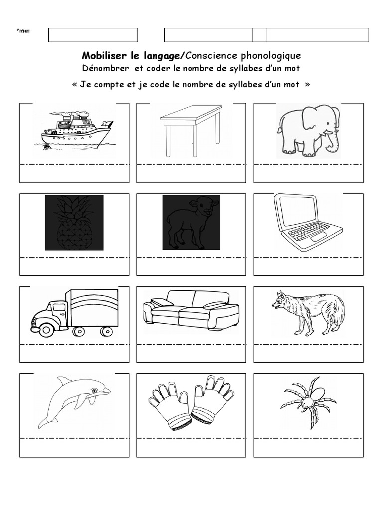 Dénombrer et coder les syllabes d'un mot | PDF | Arts du langage et ...