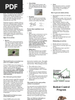 Rodent Checklist | PDF | Disinfectant | Rodent