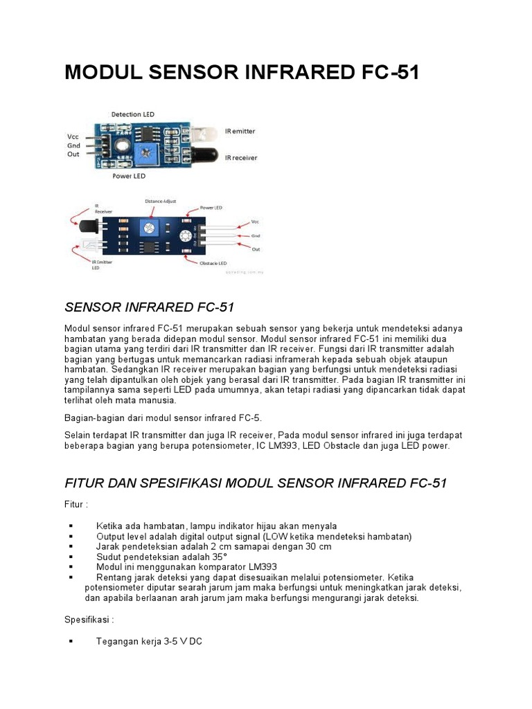 Modul Sensor Infrared FC | PDF | Komputer