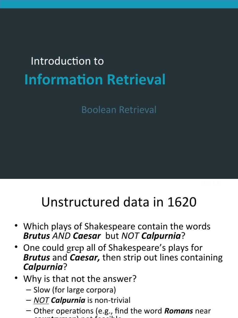 Introduction To: Information Retrieval | PDF | Search Engine Indexing ...
