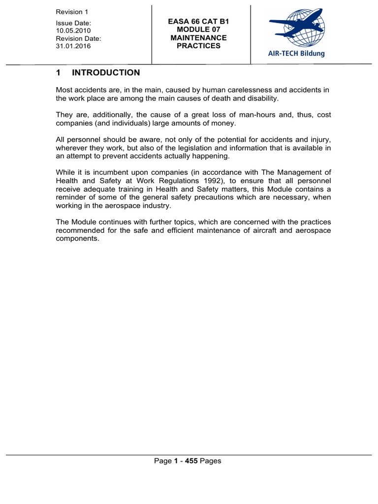 CAT B1 Module 07 Master | PDF | Calibration | Fires