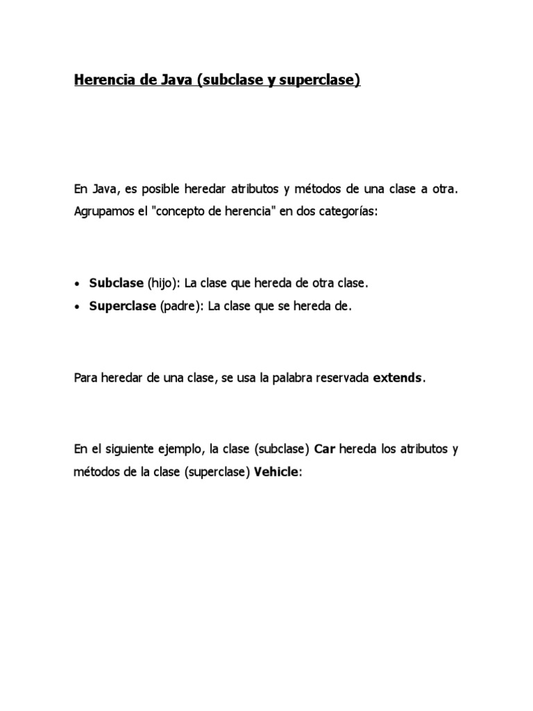 Sesión 09 Herencia de Java | Descargar gratis PDF | Herencia ...
