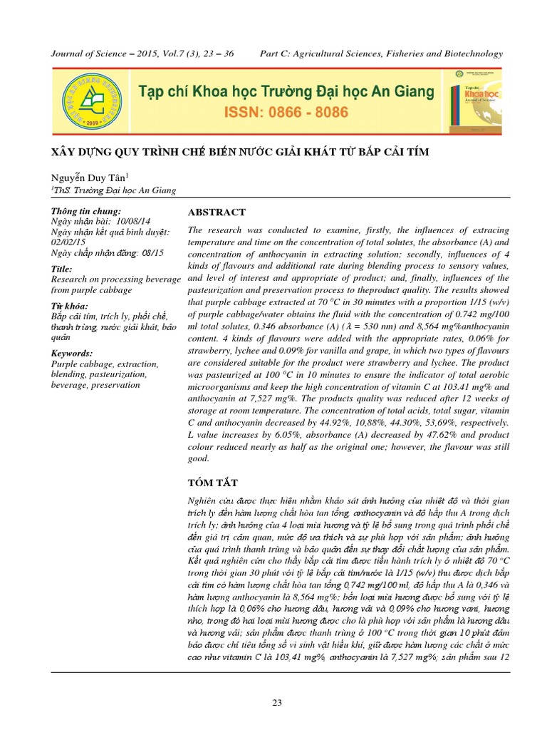 Nguyen Duy Tan - 14-0-2 Bắp Acri Tím | PDF