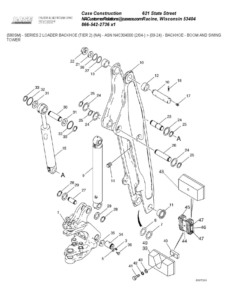 Backhoe Parts List | PDF | Equipment | Mechanical Engineering