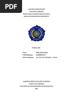 Laporan Praktikum Penentuan Kadar Asam Salisilat Denggan Menggunakan Metode Spektrofotometri | PDF