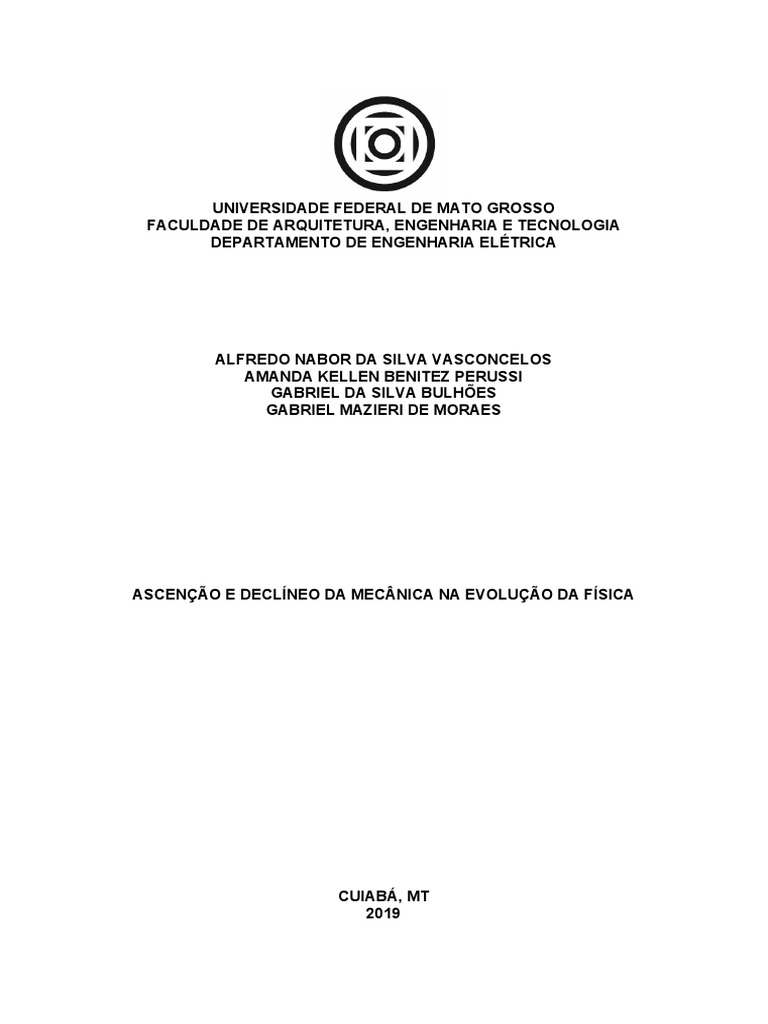 A Evolução Da Física Desde A Mecânica Clássica Até As Teorias Modernas