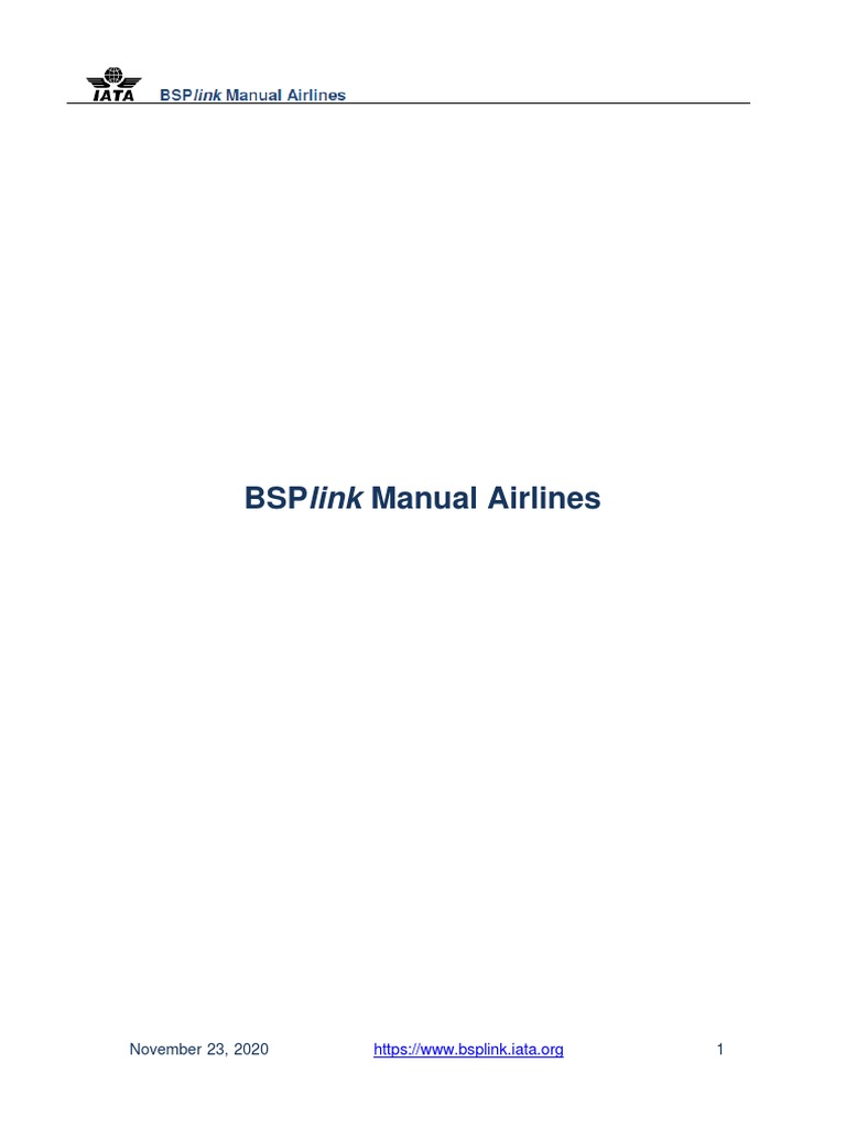 Bsplink Manual Airlines: November 23, 2020 | PDF | Computer File | Button (Computing)