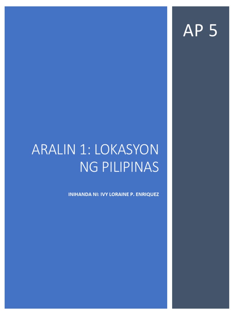 Ap 5 - Module Q1 W1 | PDF