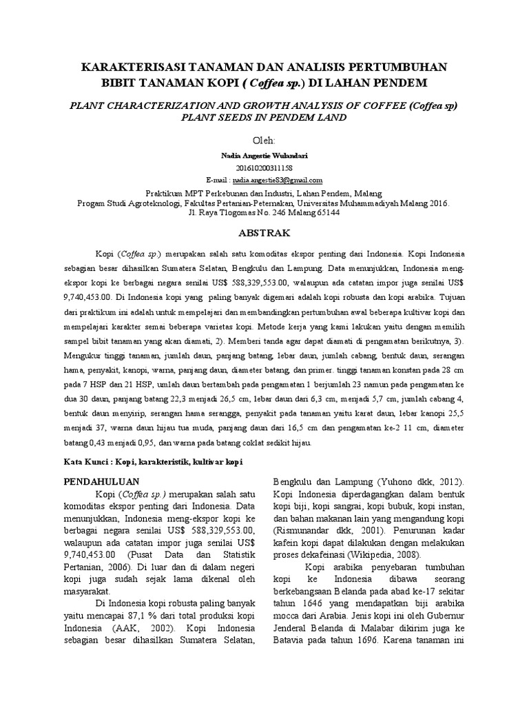 Kebin Kopi | PDF | Sains & Matematika