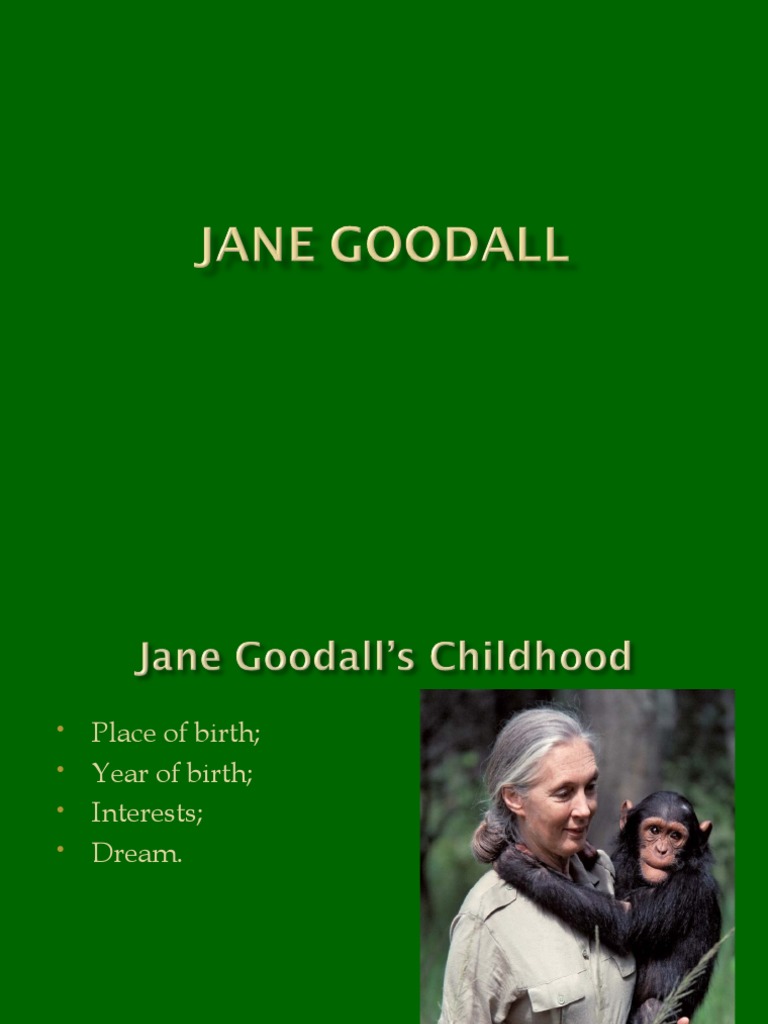 Jane Goodall: Early Life and Work | PDF | Self-Improvement