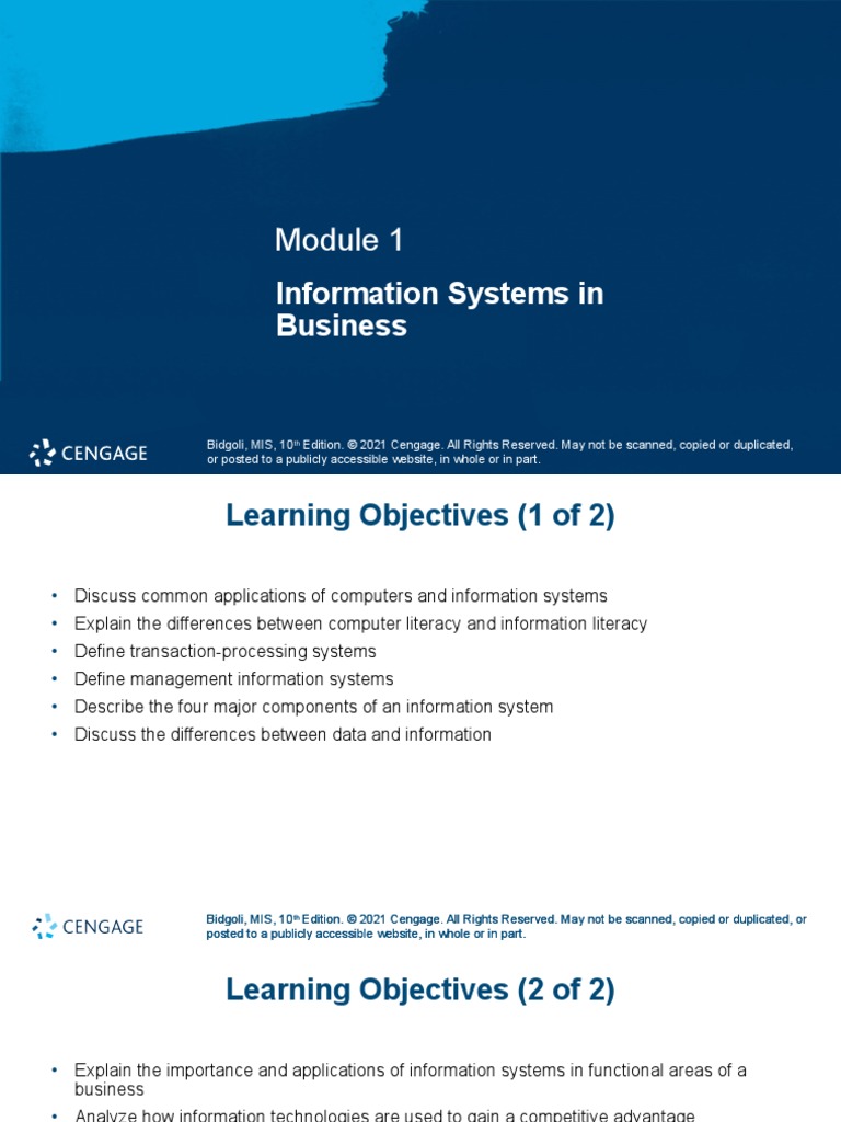 Information Systems in Business | PDF | Databases | Management ...