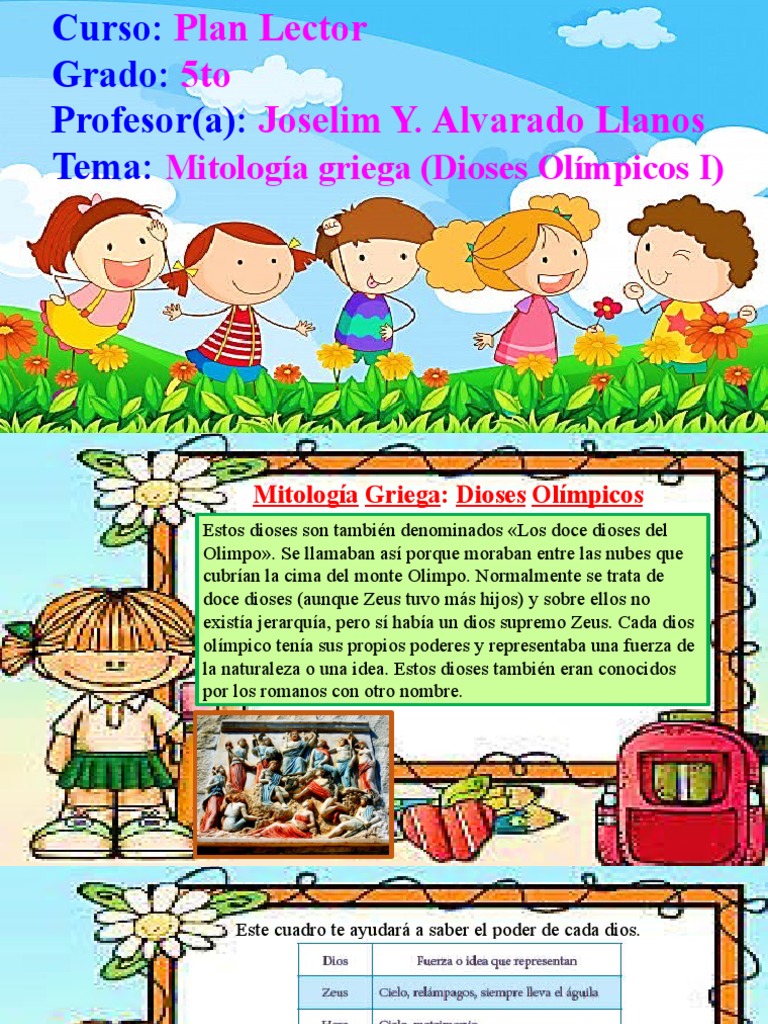 Mitología Griega (Dioses Olímpicos I) | PDF | Zeus | Mitología griega