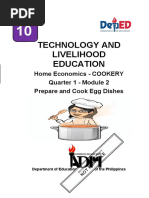 TLE G 10 Quarter 2 Module 1 Cookery Lesson 1 Prepare Vegetable Dishes ...