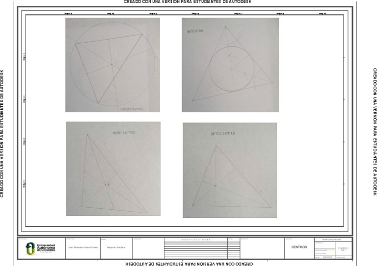 Plancha de Centros-ROTULO | PDF | Autodesk | Software de la aplicacion