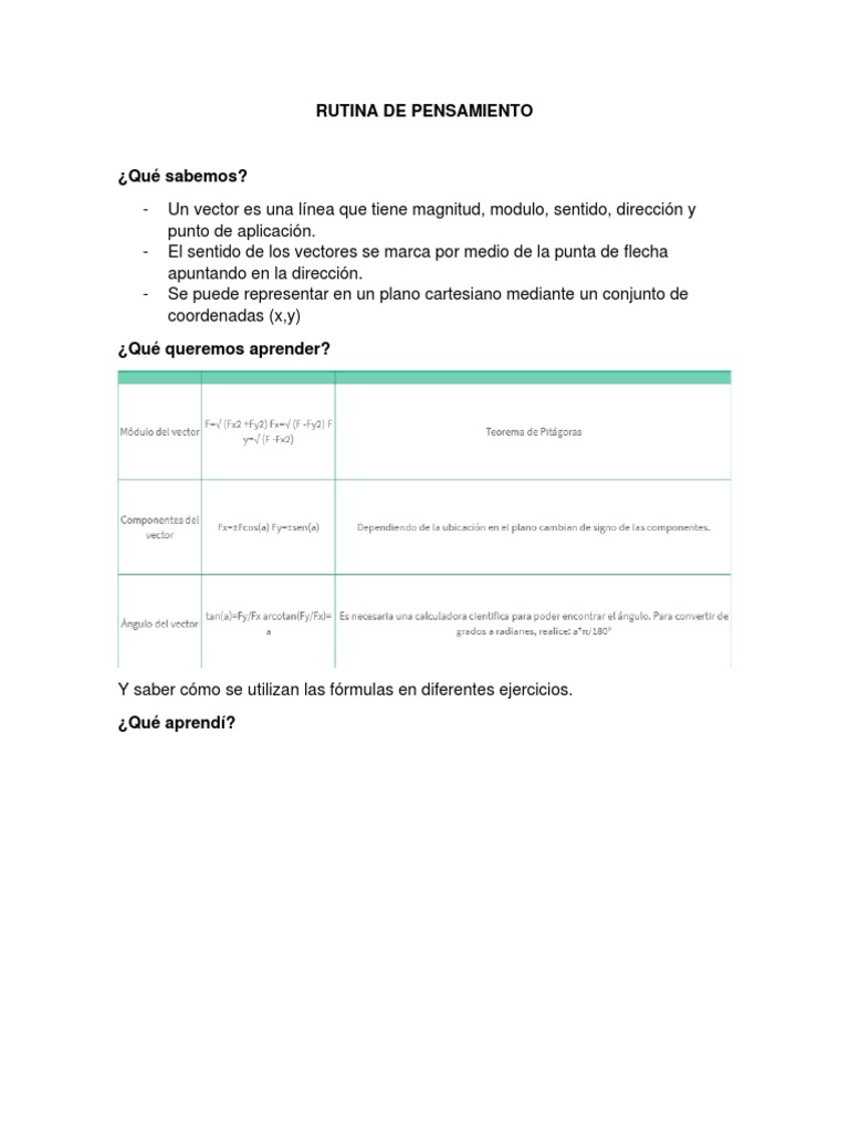 Rutina de Pensamiento #2 | PDF