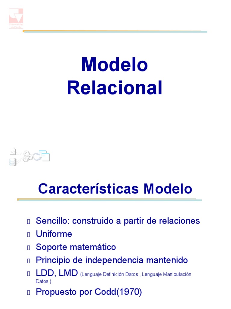 5-Modelo Relacional | PDF | Base de datos relacional | Matemáticas