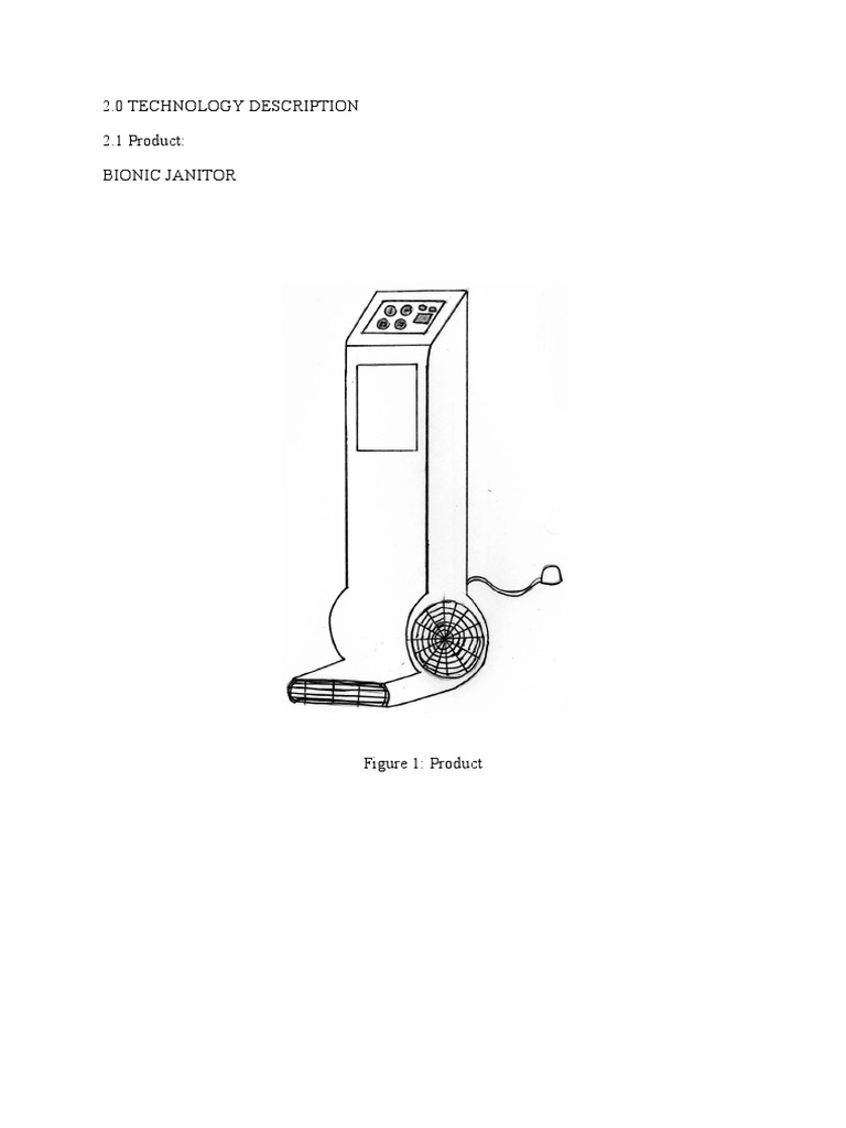 2.0 Technology Description 2.1 Product: Bionic Janitor | PDF | Clothes ...