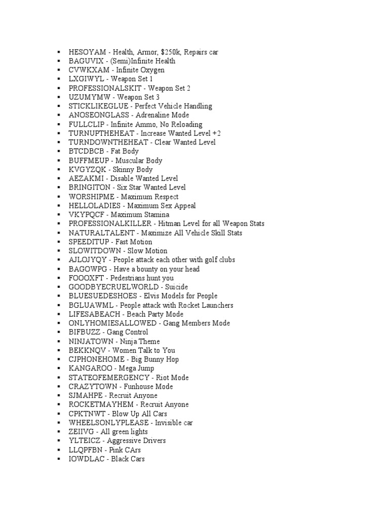 HESOYAM | PDF | Transport | Vehicles