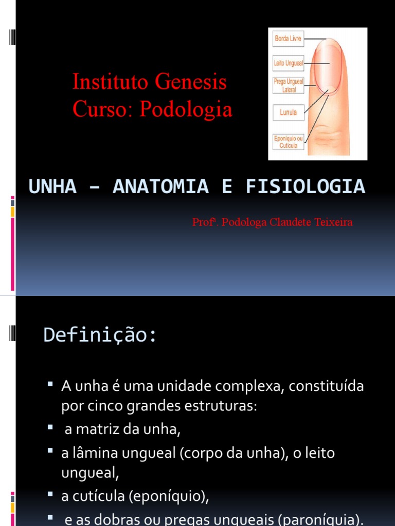 Anatomia e Fisiologia das Unhas | PDF | Unha | Biologia