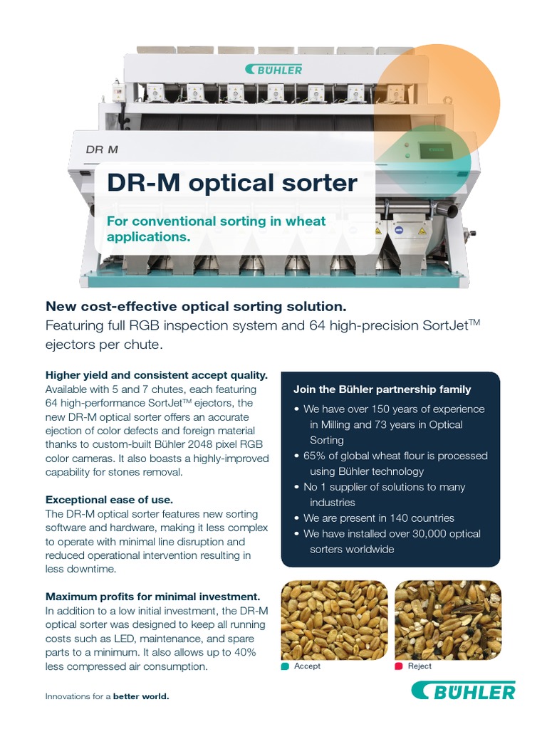 DR-M Optical Sorter Flyer en | PDF | Optics