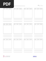 A4 Storyboard Template - 4-Panel - Landscape - StudioBinder | PDF