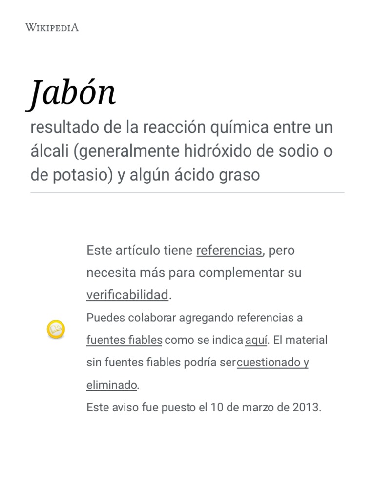 Jabón | PDF | Jabón | Sustancias químicas