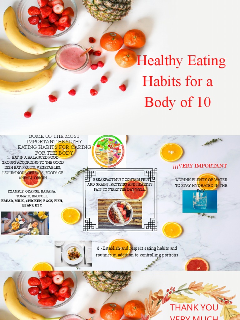 Healthy Eating Habits | PDF