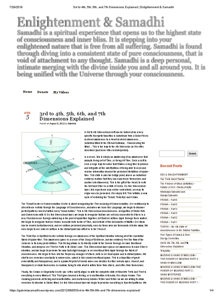 3rd To 4-5-6-7th Dimensions Explained | PDF | Consciousness | Kundalini