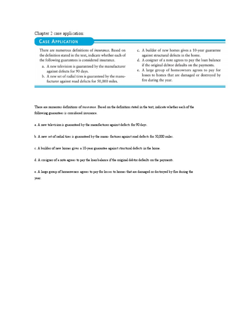 Chapter 2 Case Application-1 | PDF