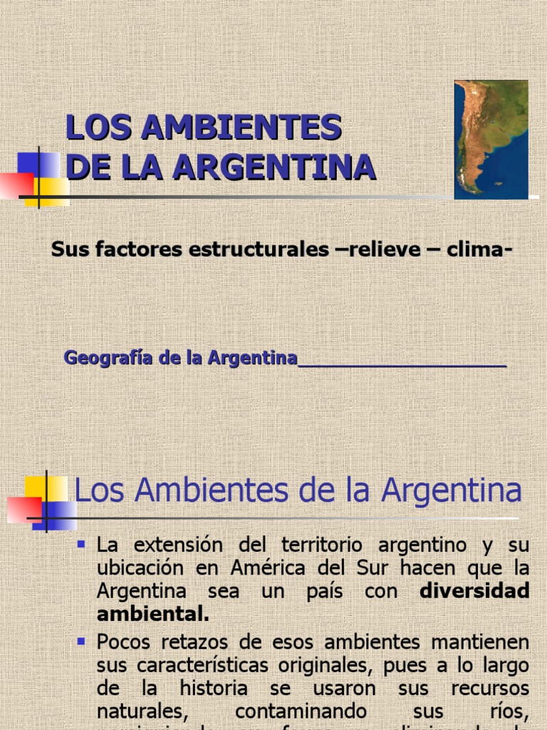 CLASE - Los Ambientes en La Argentina | PDF | Clima | Herida