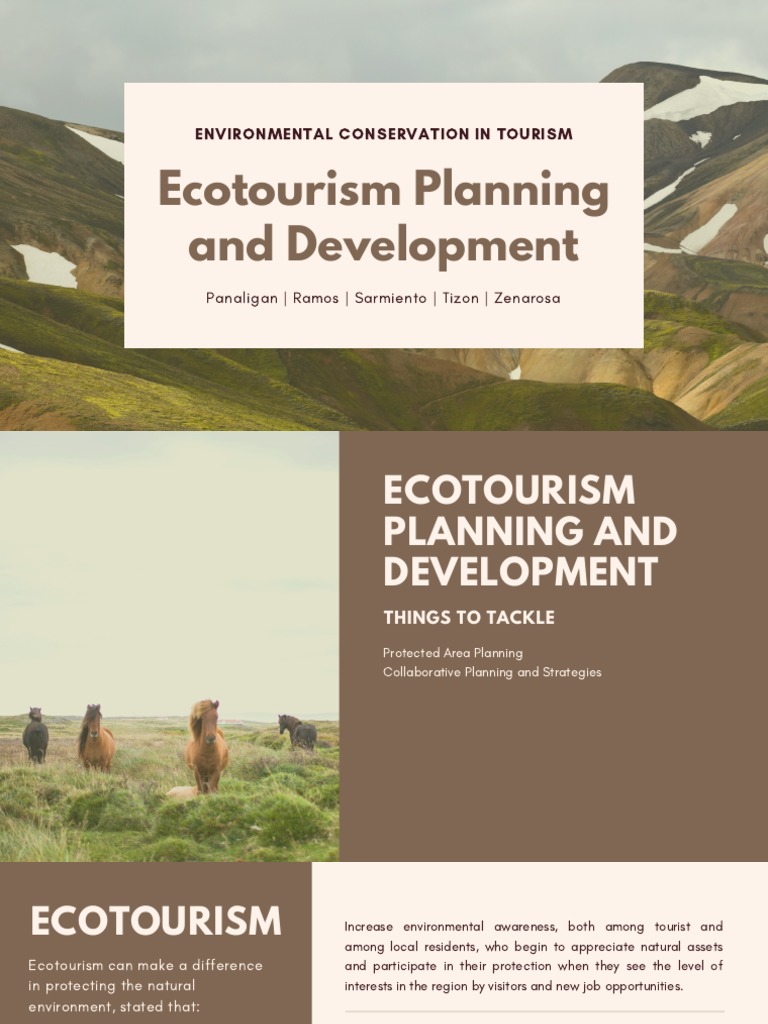 Ecotourism Planning and Development 1 | PDF | Sustainability | Economies