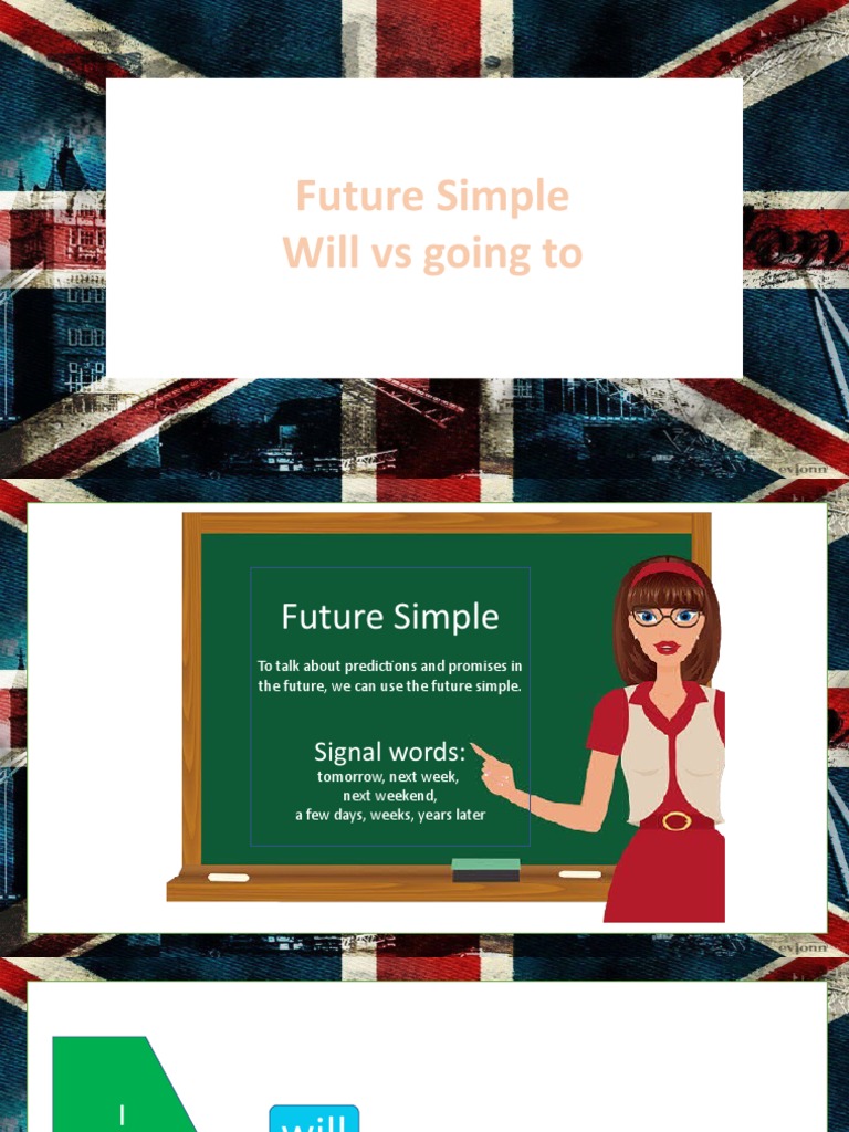 Power Point Future Simple | PDF | Verb | Semantic Units