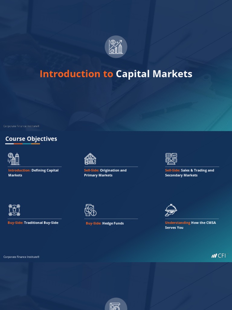 Introduction To: Capital Markets | PDF | Financial Markets | Capital Market