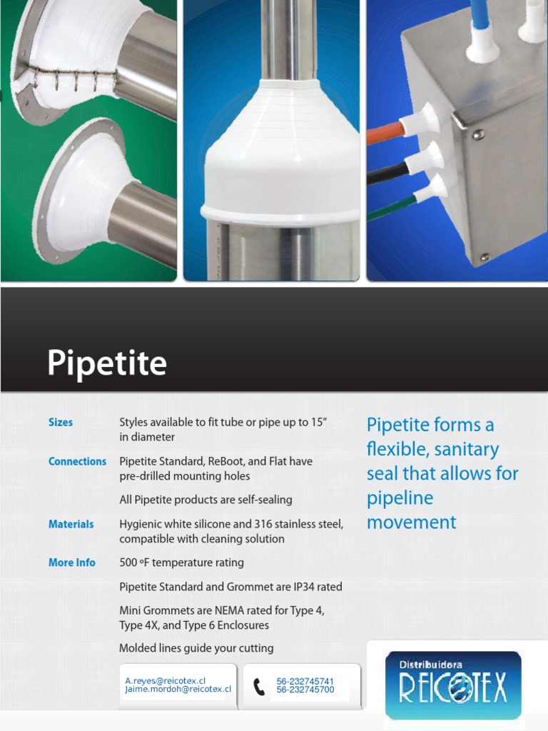 Pipetite: Pipetite Forms A Flexible, Sanitary Seal That Allows For ...
