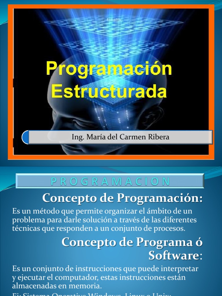 3 Programacion Estructurada | PDF | Lenguaje de programación | Algoritmos