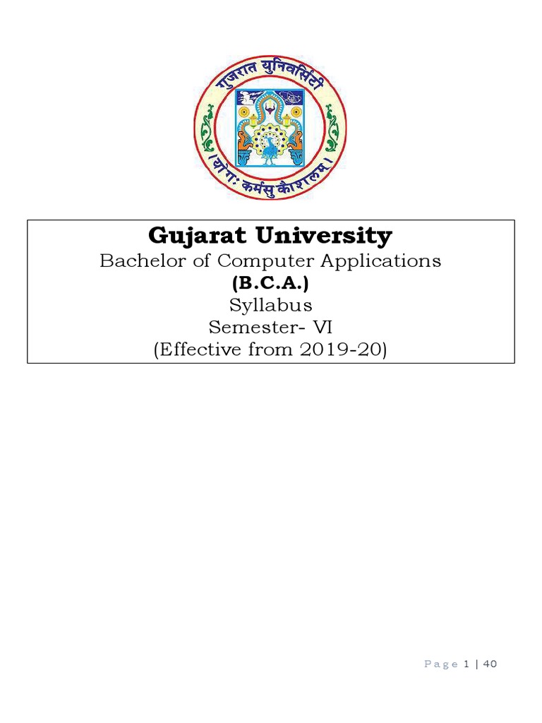 Bca Sem 6 Syllabus-Feb 2020 | PDF | Software Testing | Artificial ...