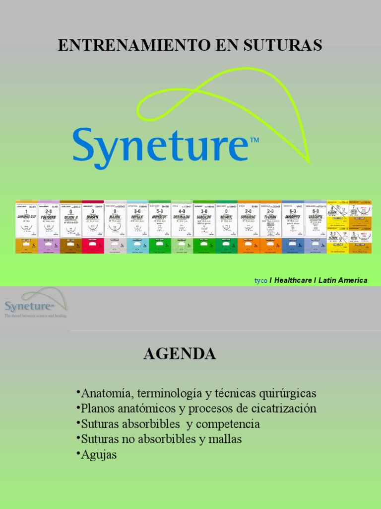 Taller de Suturas Syneture | PDF | Herida | Cicatrización de la herida
