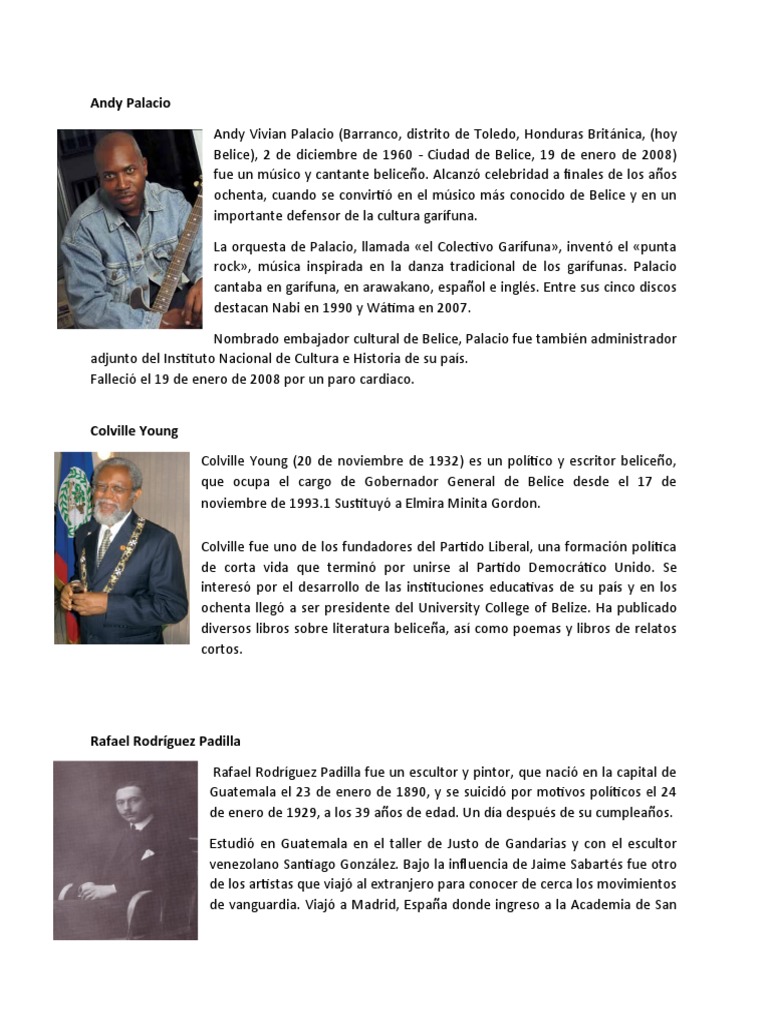 Andy Palacio: Icono de la Música Garífuna | PDF | Historia