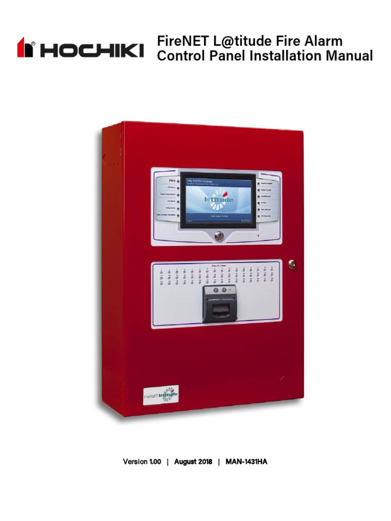 Firenet L@Titude Fire Alarm Control Panel Installation Manual | PDF ...