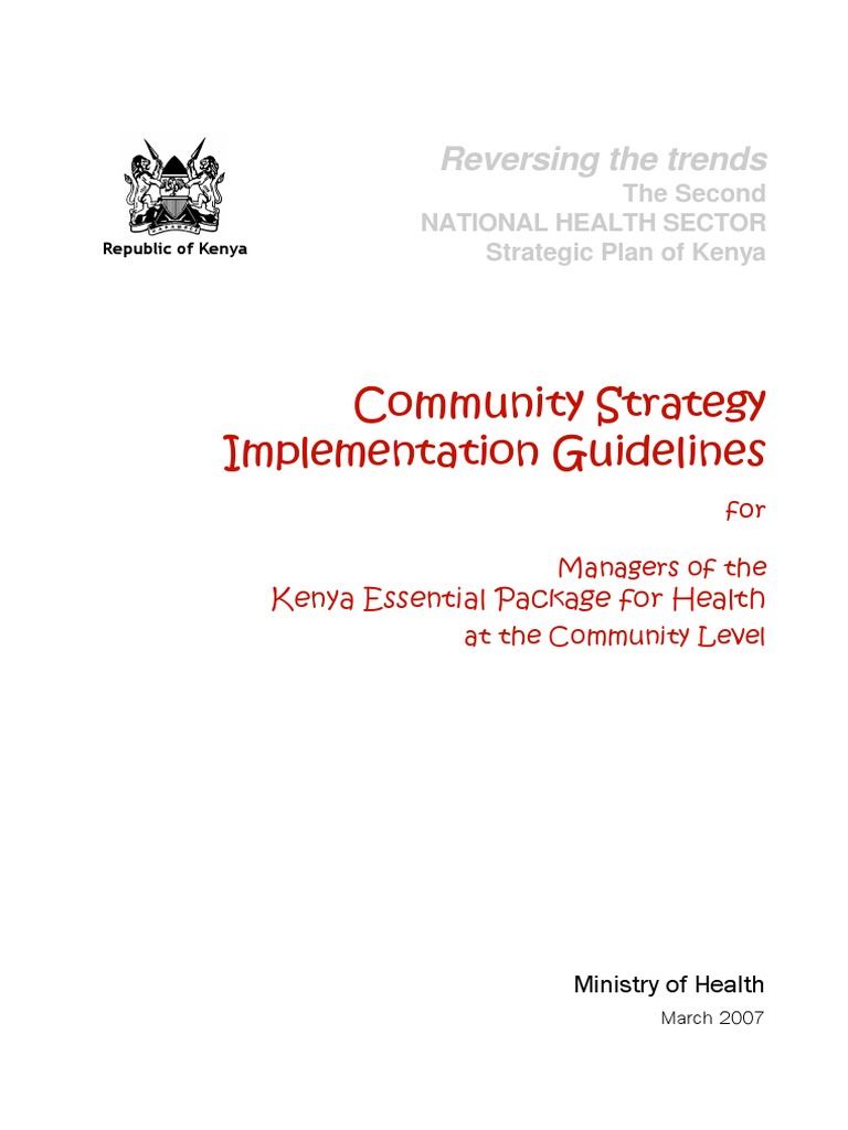 COMMUNITY STRATEGY (MoH) | PDF | Sexually Transmitted Infection ...