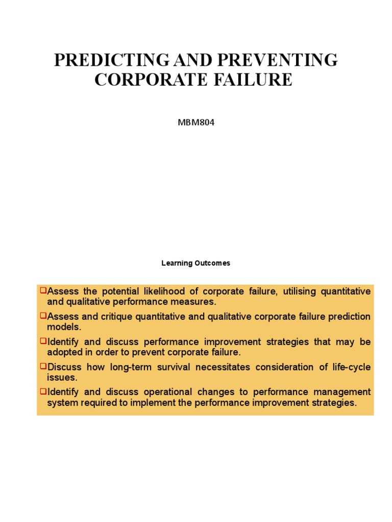 Predicting Corporate Failure | PDF | Standard Score | Leverage (Finance)