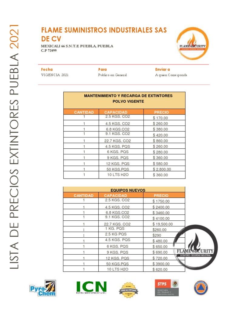Lista de Precios Publico 2021 | PDF