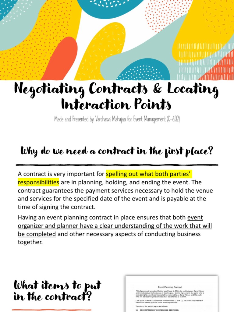 Negotiating Contracts and Locating Interaction Points | PDF ...