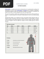 Pattern Grading | PDF