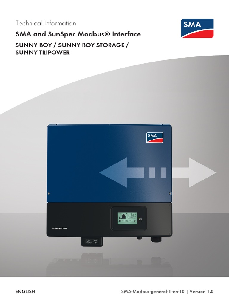 Sma Modbus General Ti En 10 Pdf Integer Computer Science Port Computer Networking