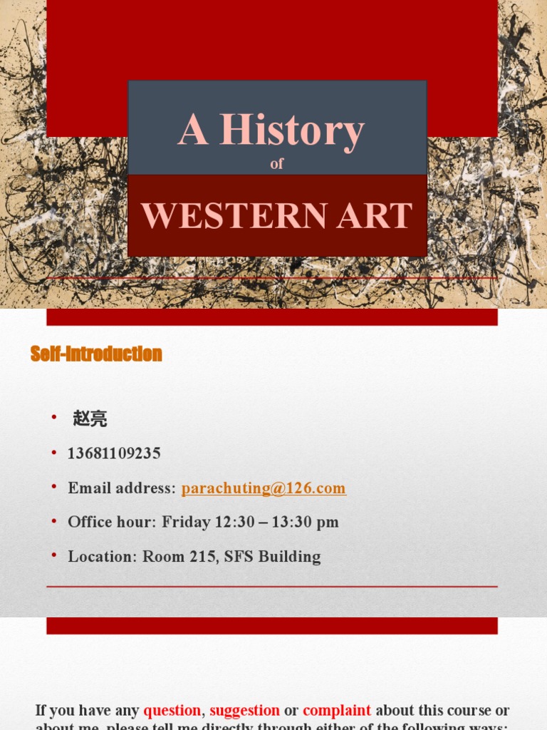 Art History Lecture 1 Introduction For Students | PDF | Michelangelo ...