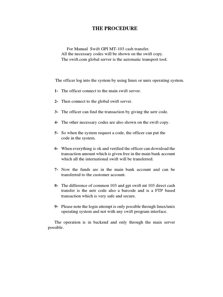 The GPI Procedure | PDF