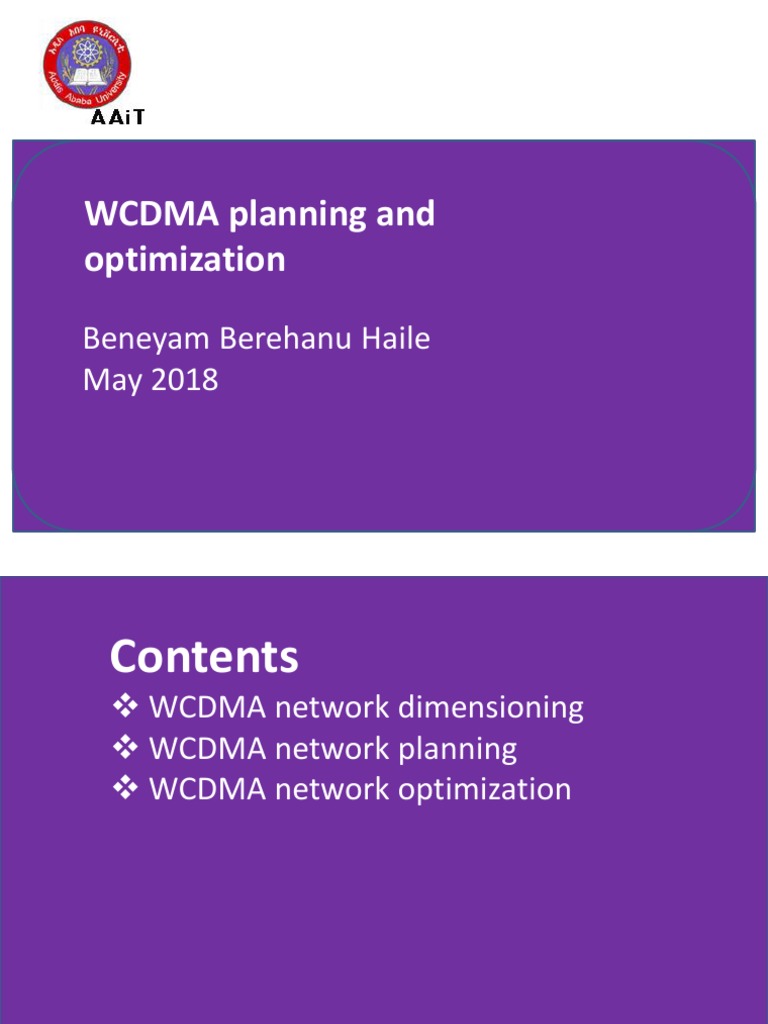 WCDMA Planning and Optimization | PDF | Decibel | Antenna (Radio)