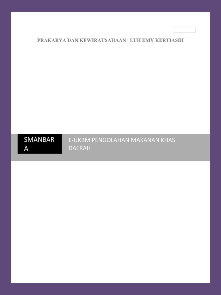 UKBM Pengolahan MKD | PDF